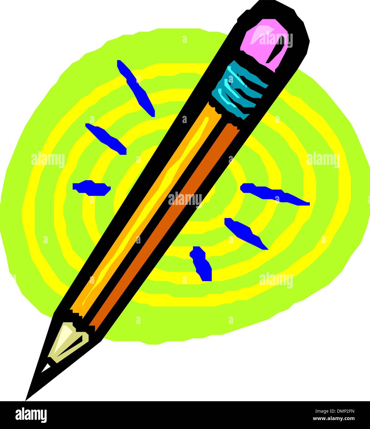 Golden pencil Stock Vector Images - Alamy