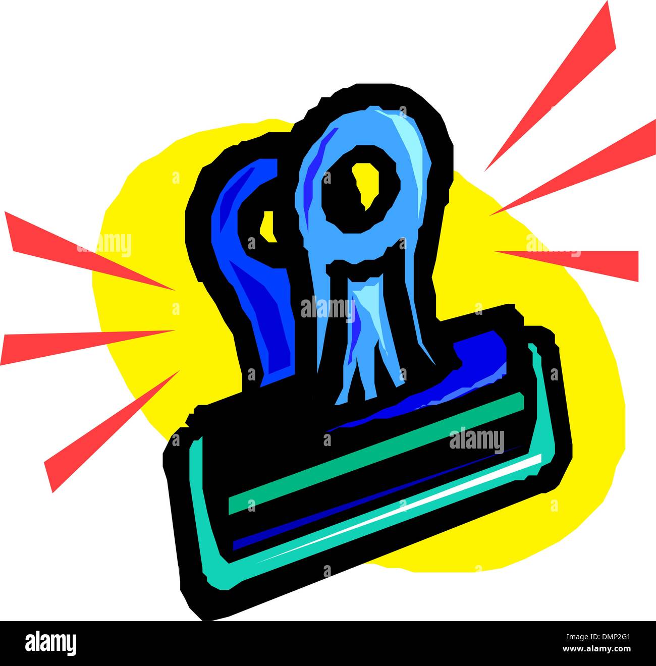 Clip fastening Stock Vector Images - Alamy