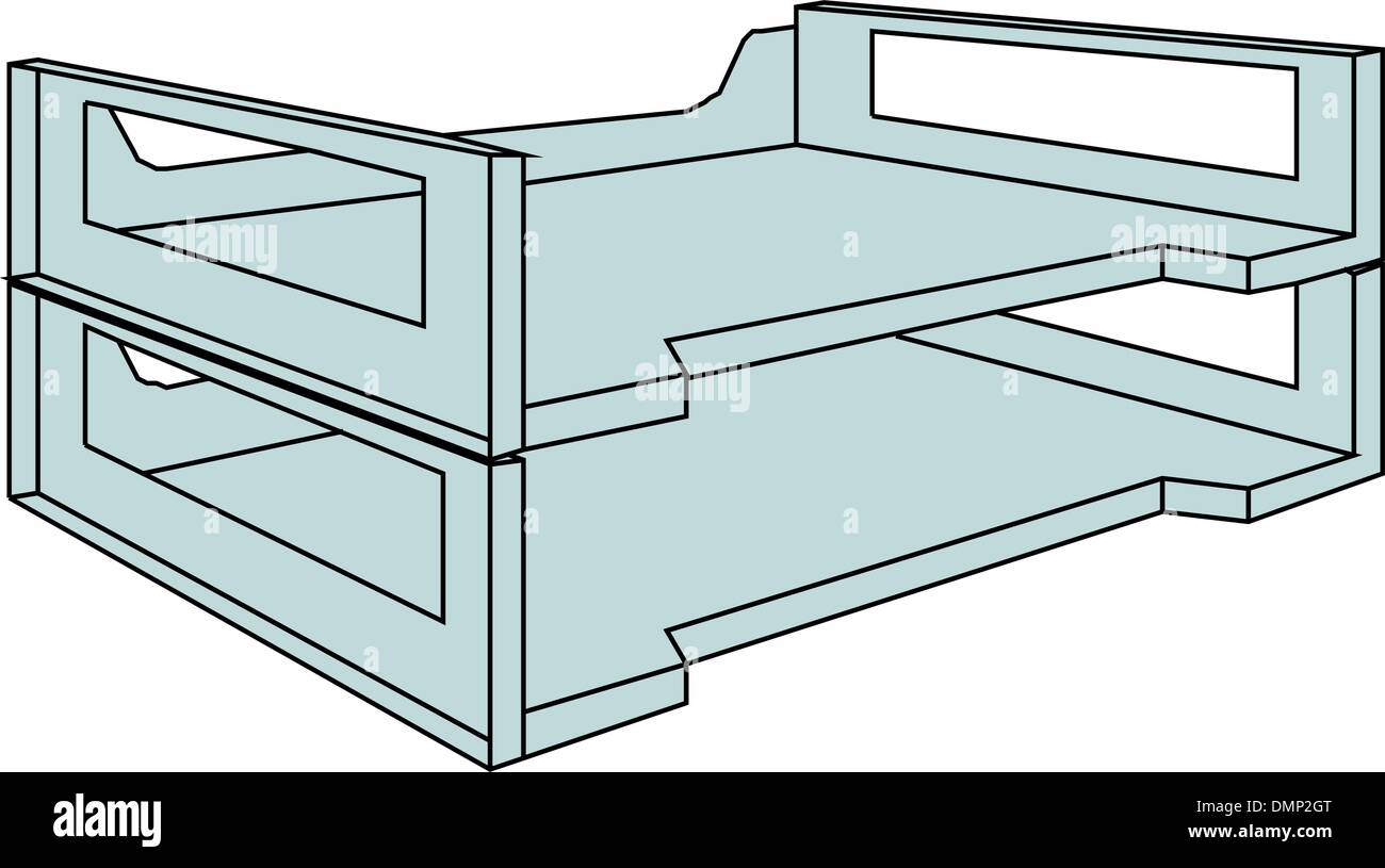 Office papers desk Stock Vector Images - Alamy