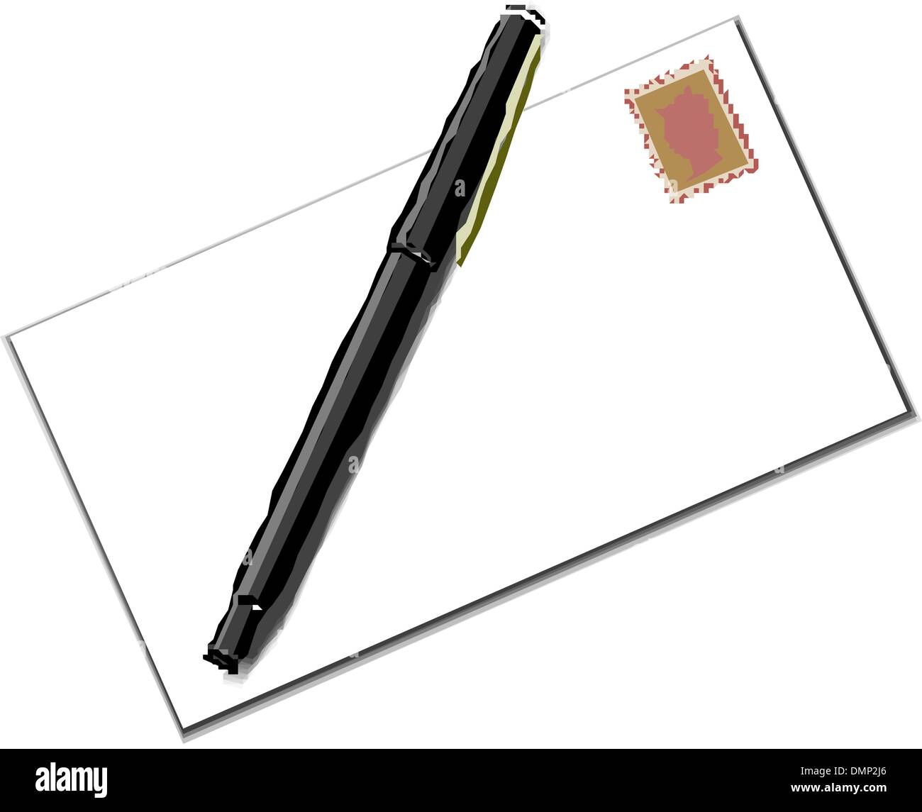 Writing an envelope Stock Vector Images - Alamy