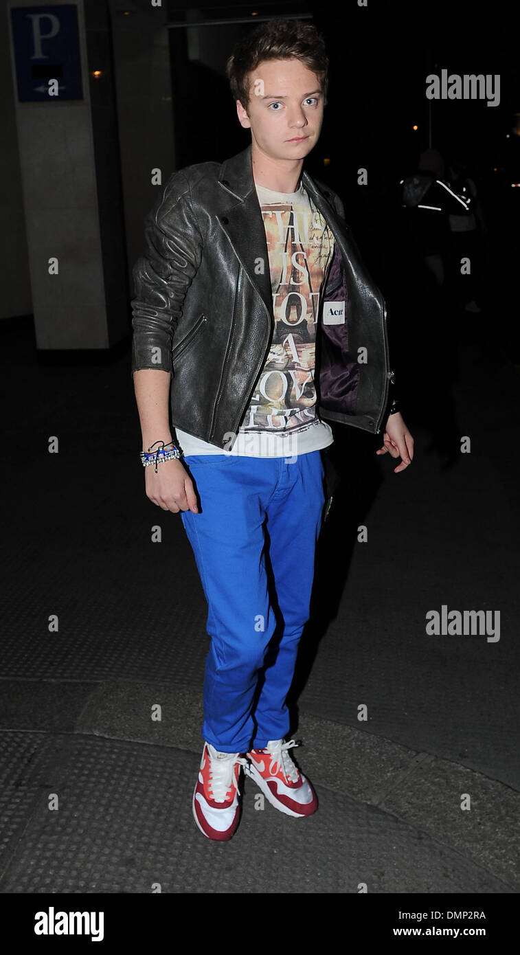 Singer Conor Maynard leaves Whisky Mist nightclub at 3:30am London ...