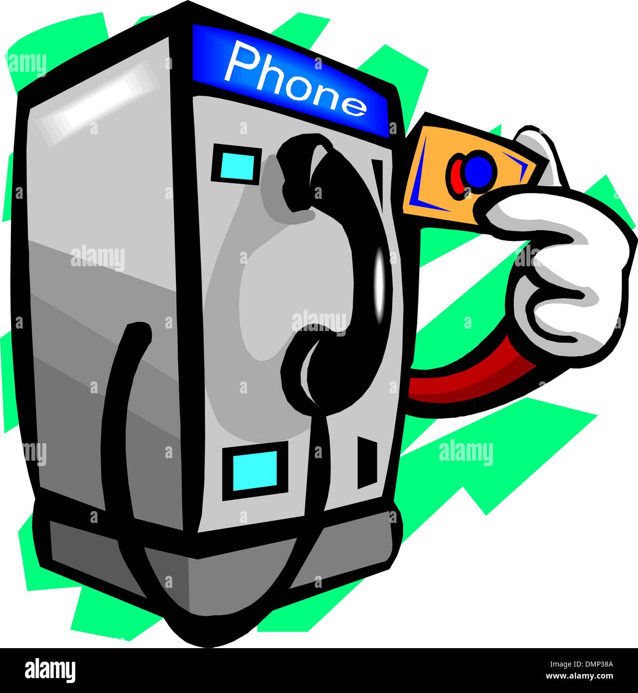 Public payphone booth Stock Vector Images - Alamy