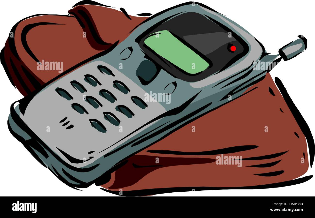 Young woman calling phone Stock Vector Images - Alamy