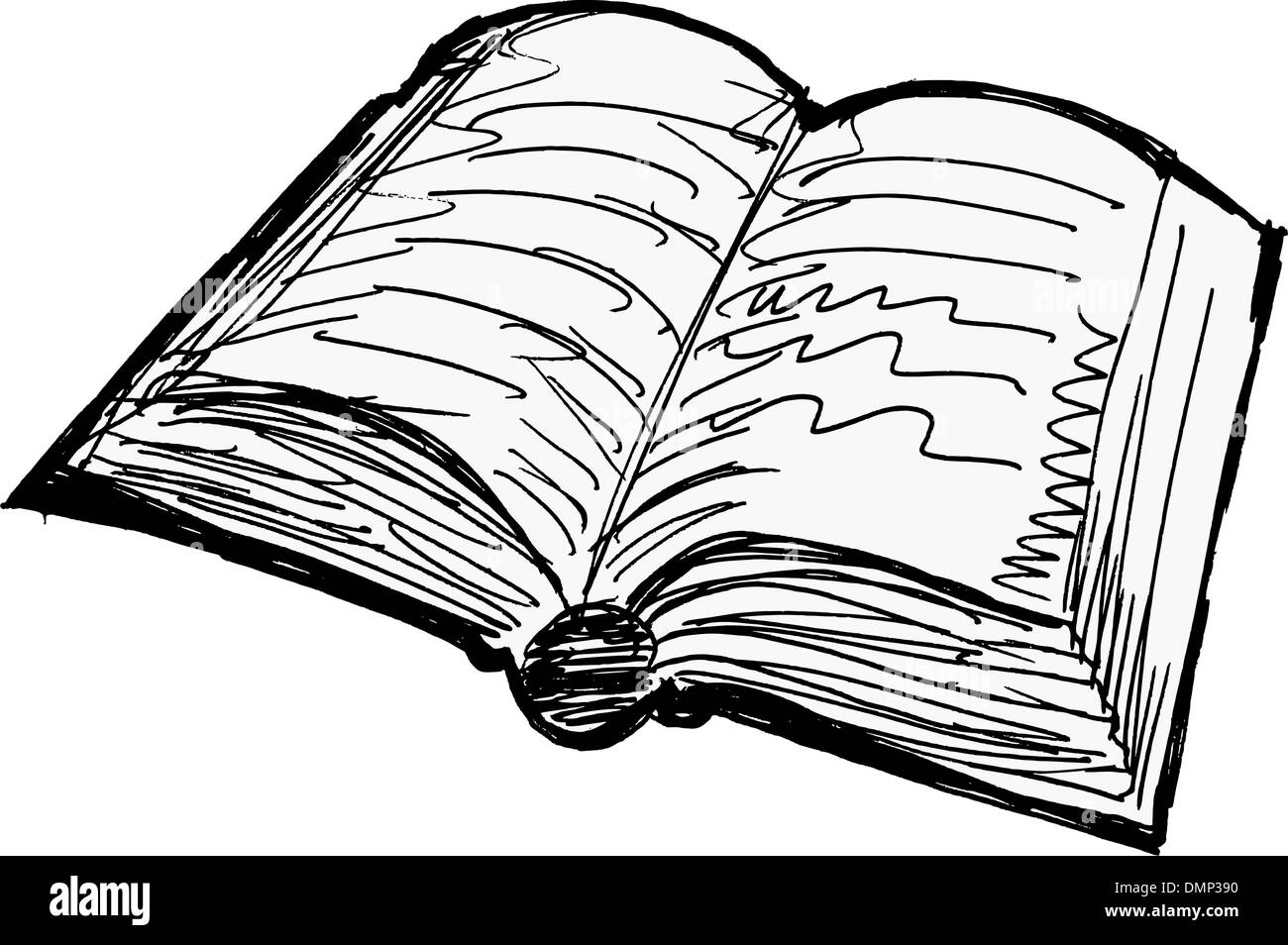 Vintage book drawing Stock Vector Images - Alamy