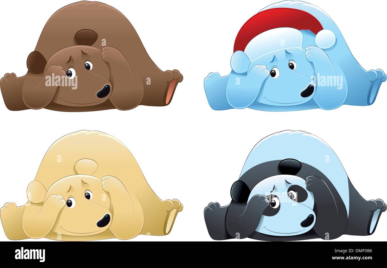 Brown bear, polar bear and panda Stock Vector Image & Art - Alamy