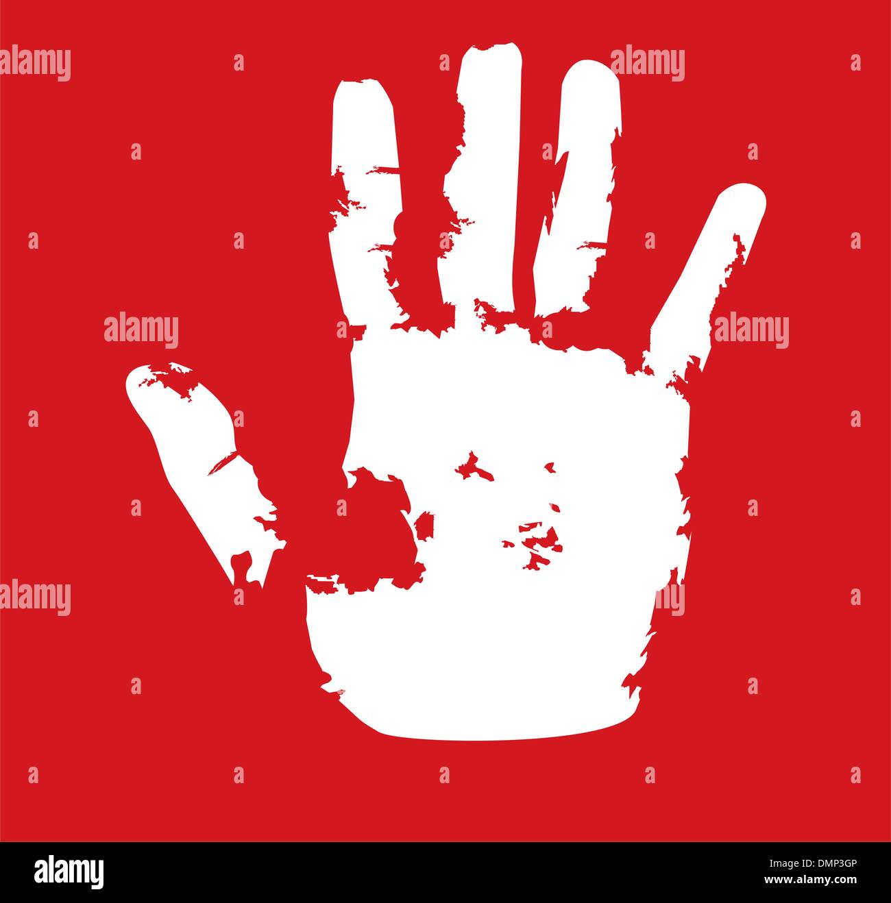 Handprint circle Stock Vector Images - Alamy