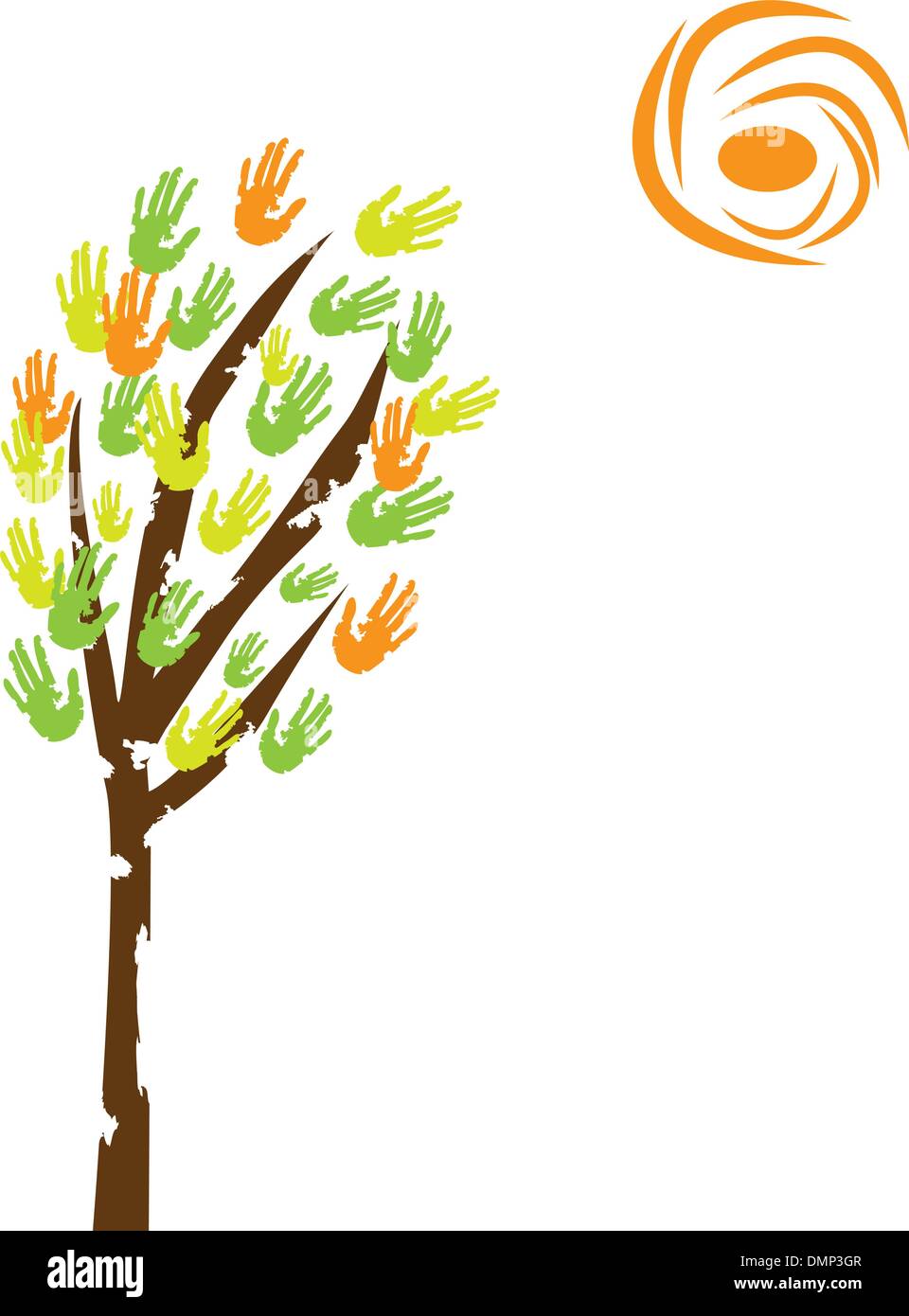 Hand tree paint hi-res stock photography and images - Alamy