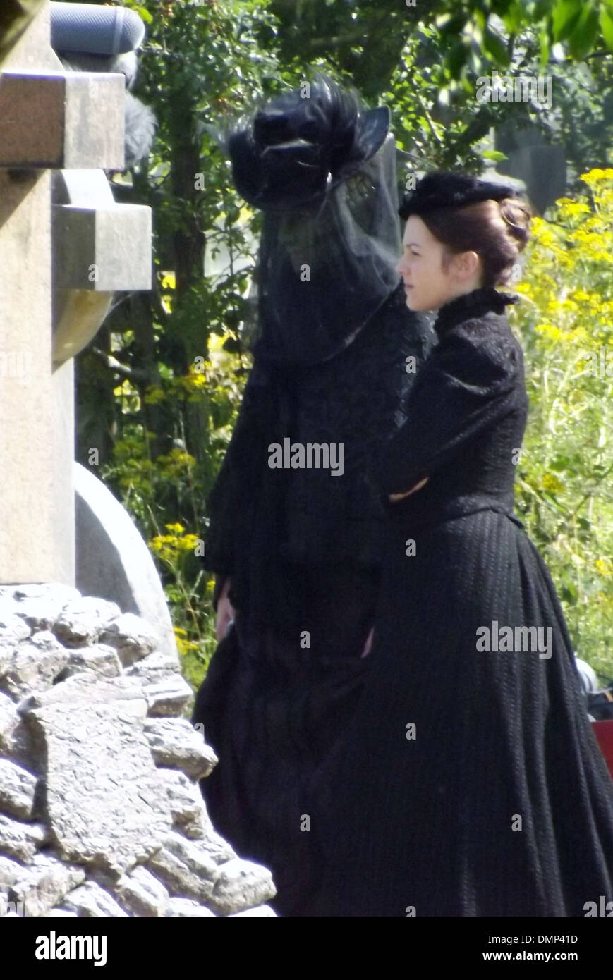 Neve McIntosh and Catrin Stewart filming a Doctor Who Christmas special ...