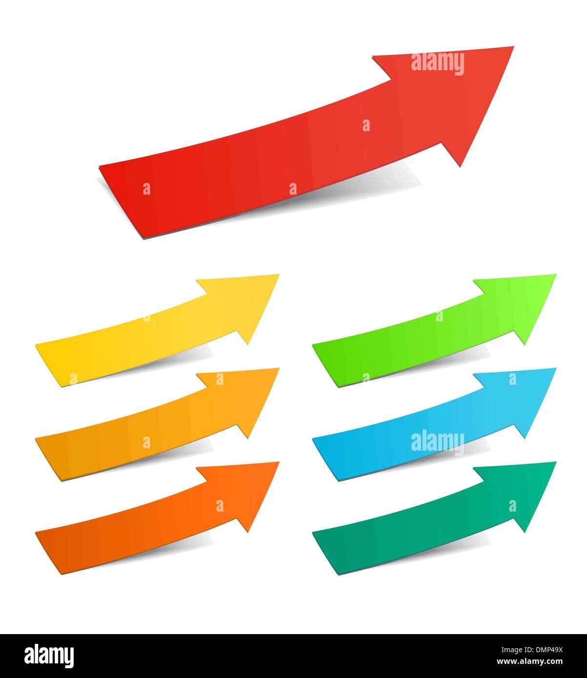 Color arrows sticker set Stock Vector Image & Art - Alamy