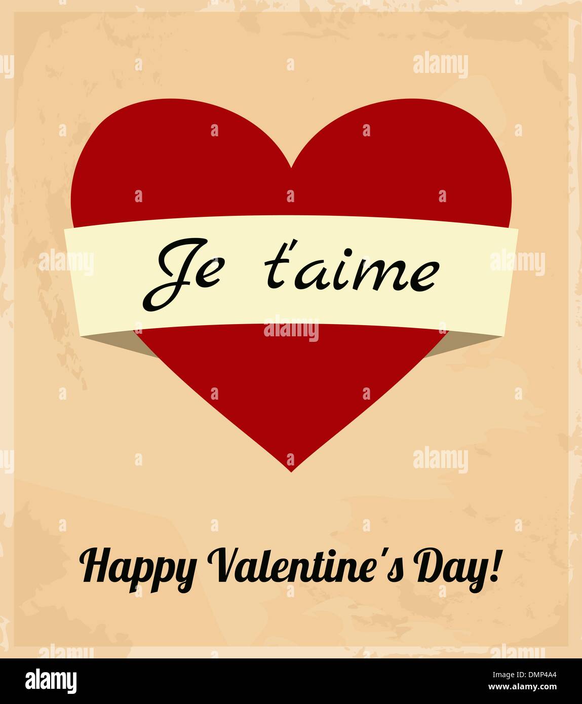 Happy valentines day french Stock Vector Images - Alamy