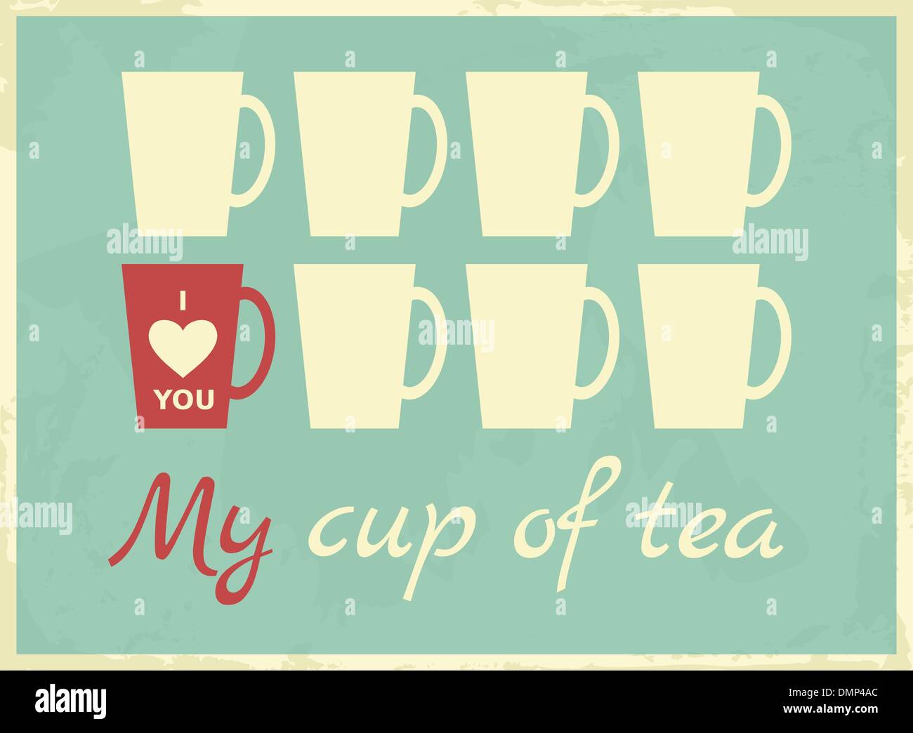 Happy valentines day cup Stock Vector Images - Alamy