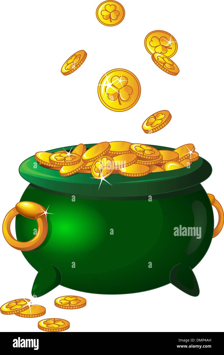 Cartoon pot gold hi-res stock photography and images - Alamy