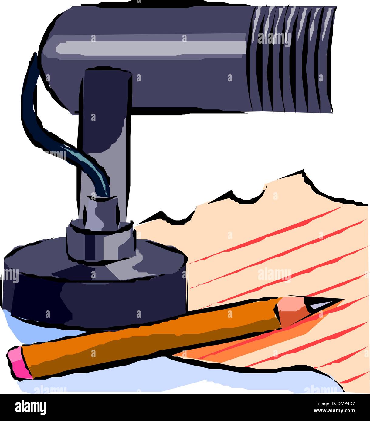 Microphone wire Stock Vector Images - Alamy