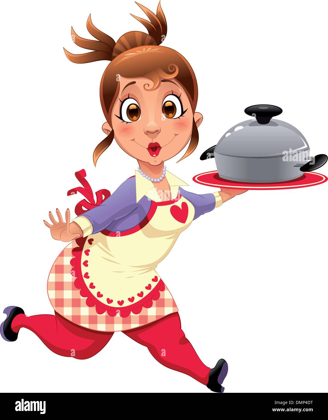 Cartoon woman chef cook character hi-res stock photography and images ...