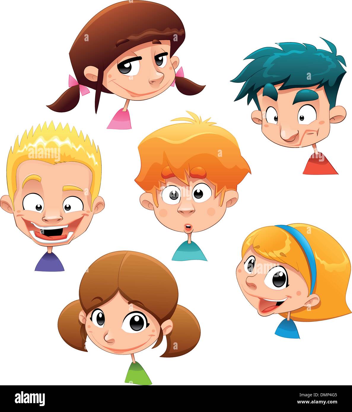 Set of different character expressions Stock Vector Image & Art - Alamy