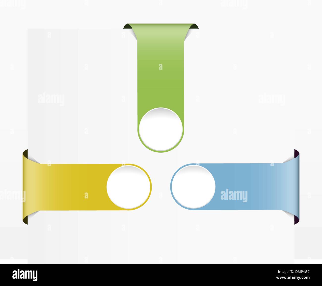 ribbon with circle tag Stock Vector Image & Art - Alamy