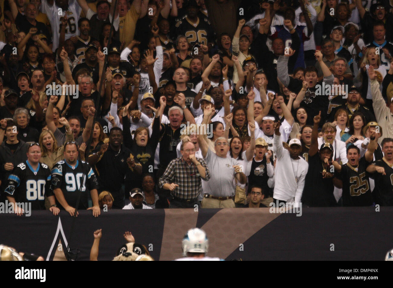 New orleans saints fans celebrate hi-res stock photography and images ...