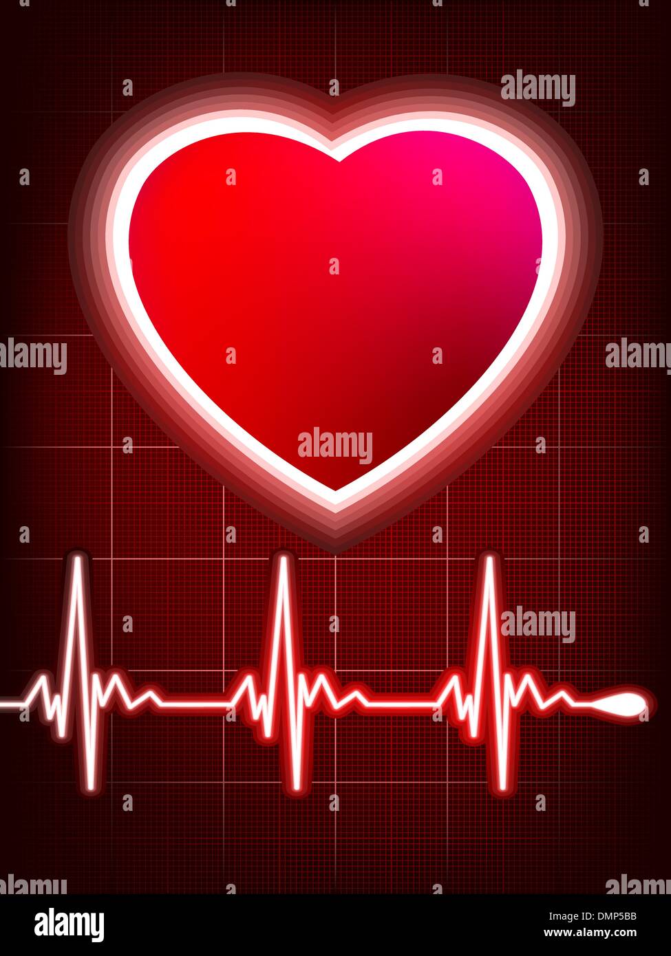 Ecg normal heart beat Stock Vector Images - Alamy