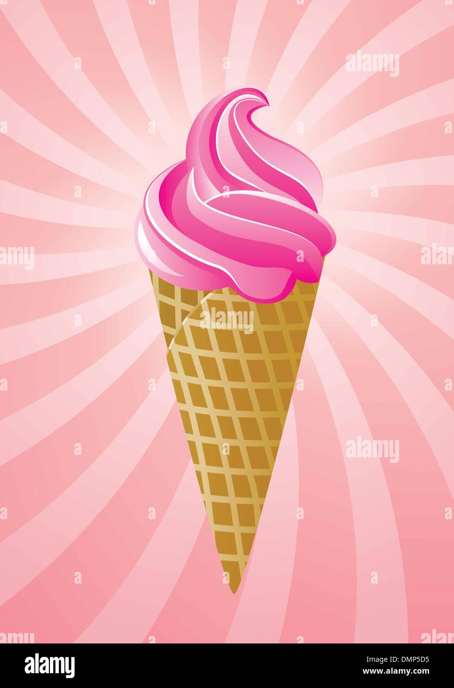 Big ice cream cone Stock Vector Images - Alamy