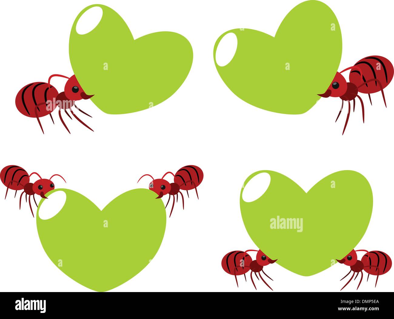 Red ants teamwork illustration Stock Vector Image & Art - Alamy