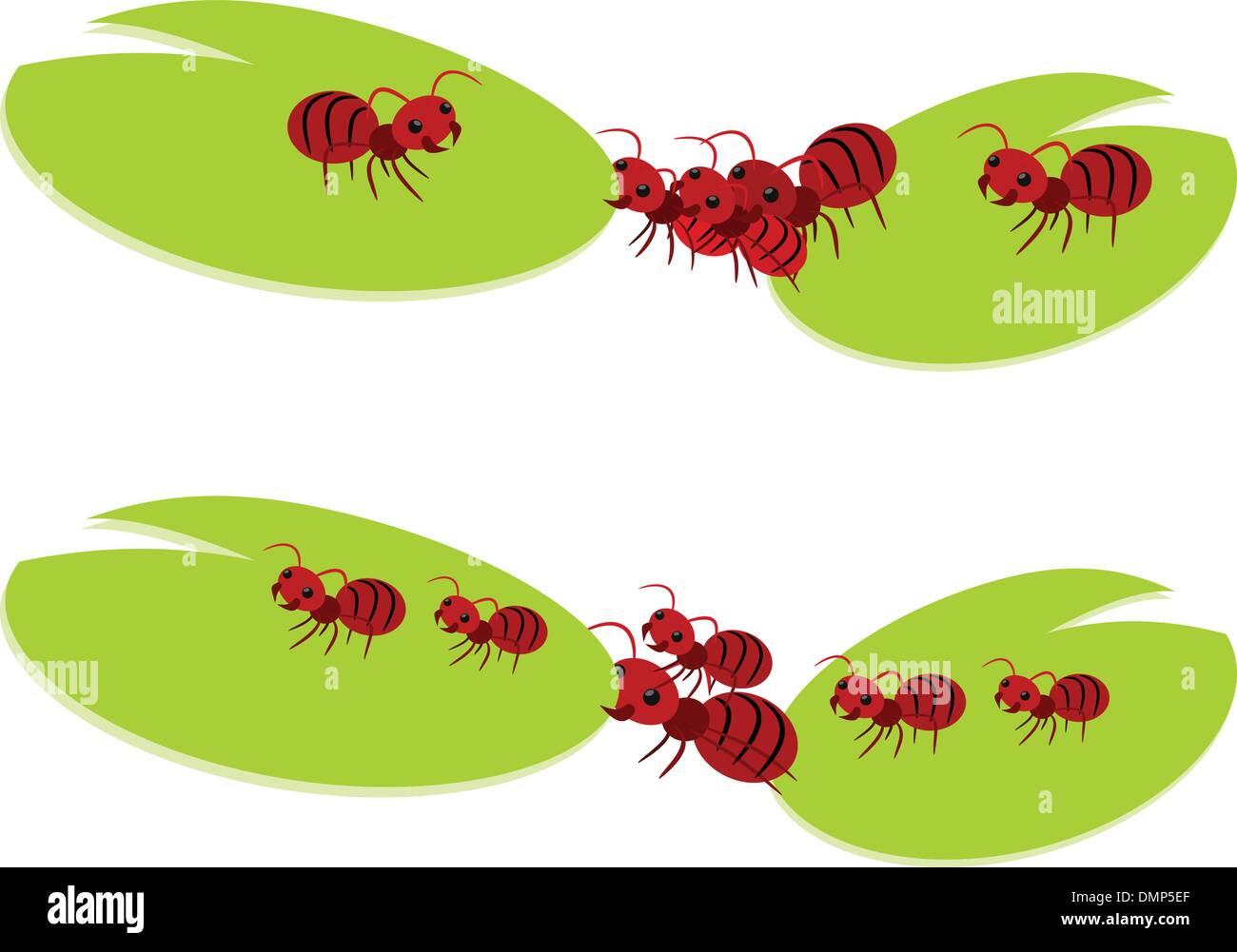 Red ants teamwork illustration Stock Vector Image & Art - Alamy
