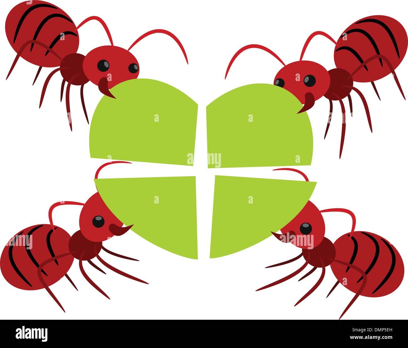 Red ants teamwork illustration Stock Vector Image & Art - Alamy