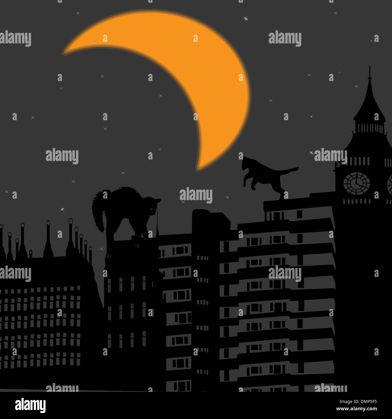 Drawing big building art black Stock Vector Images - Alamy