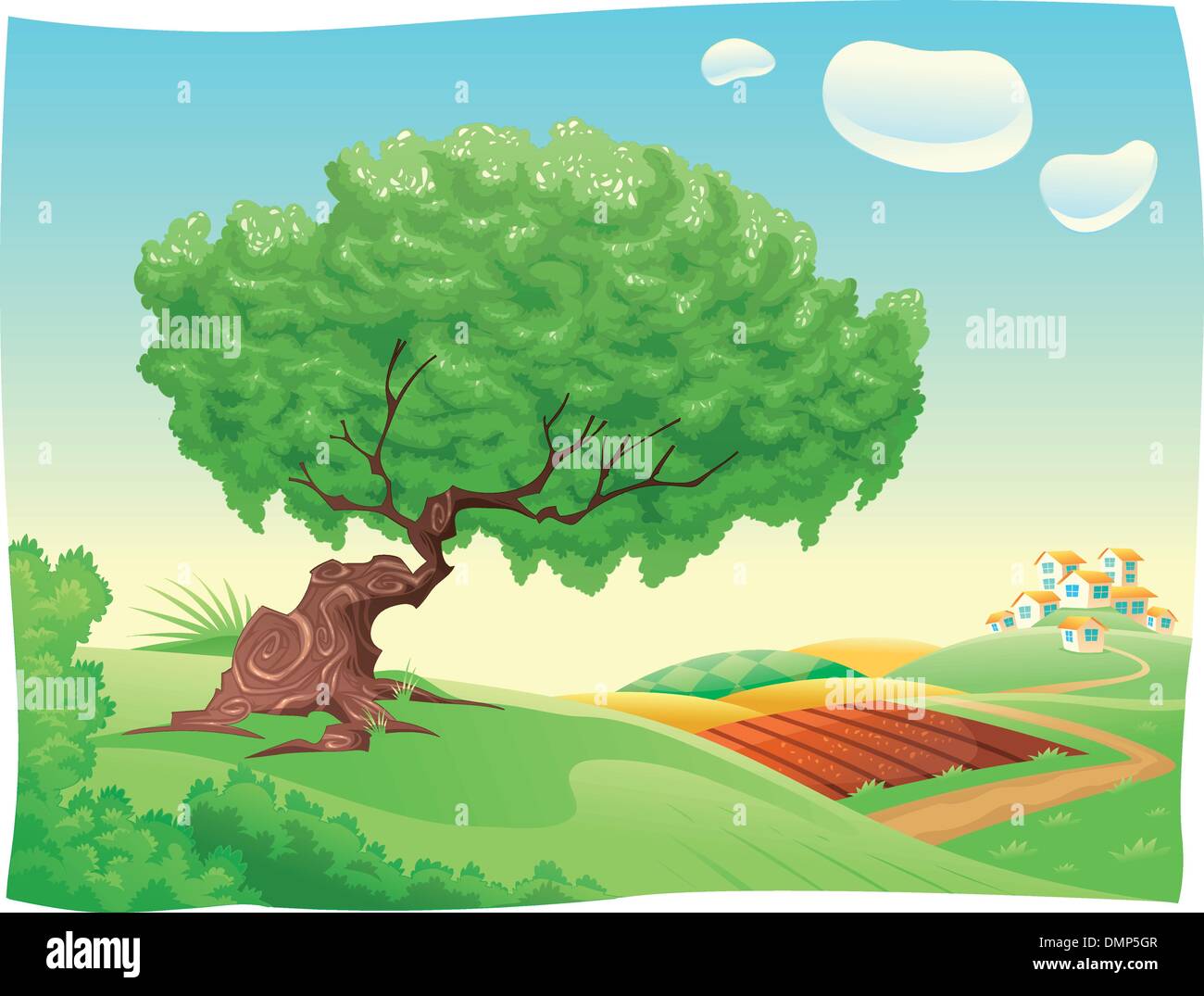 Bush land Stock Vector Images - Alamy