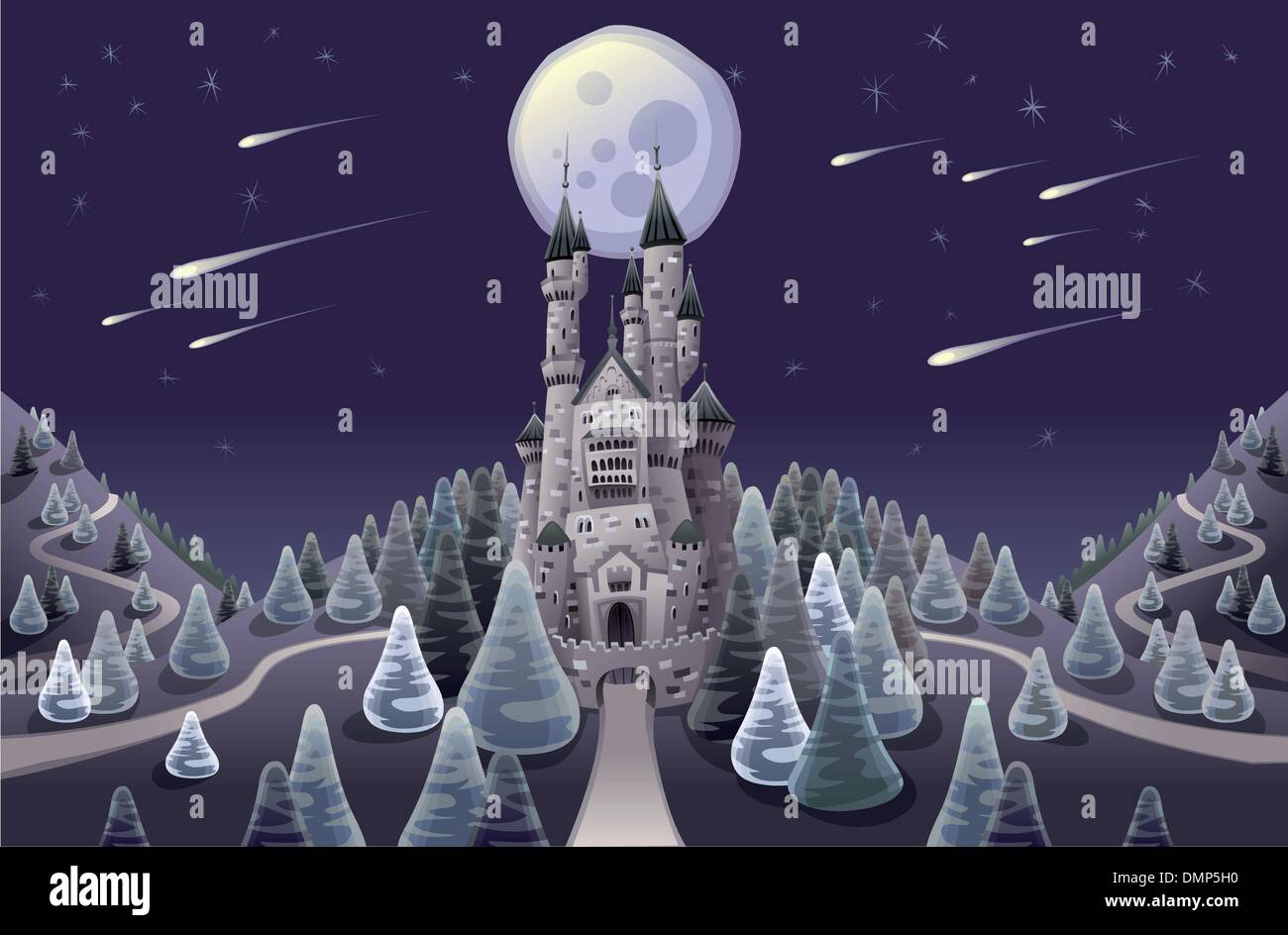 Old building in medieval Stock Vector Images - Alamy