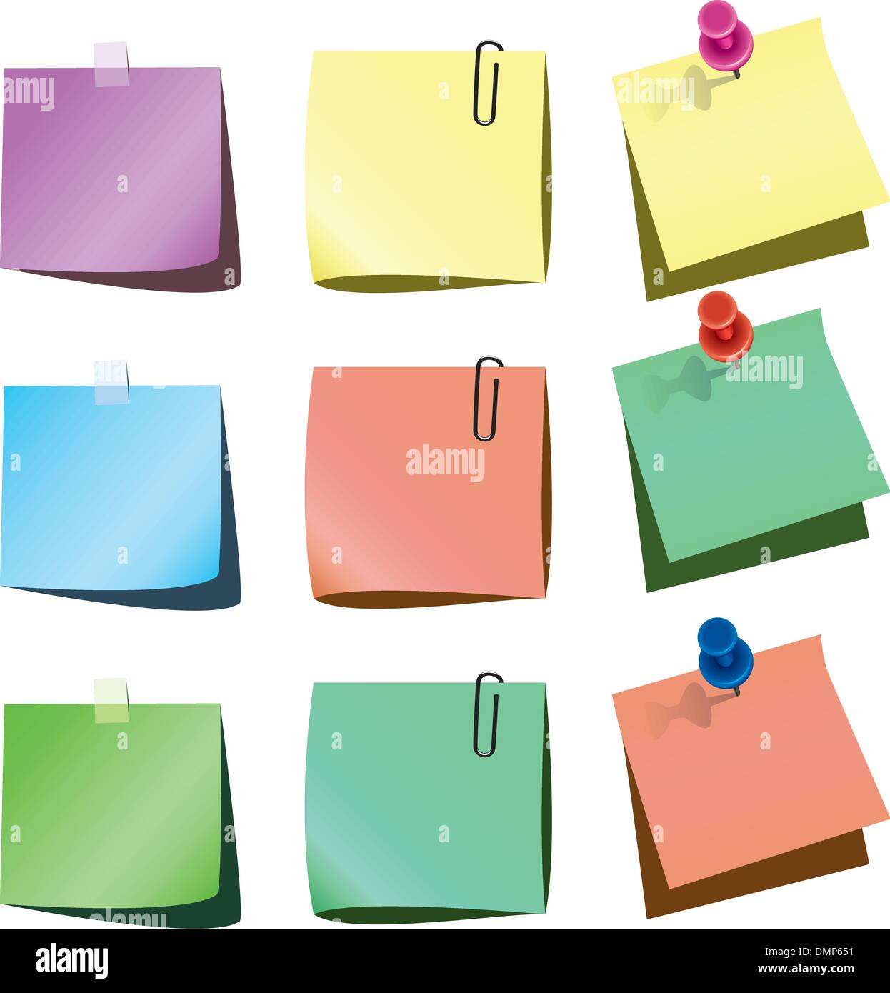 vector paper notes Stock Vector Image & Art - Alamy