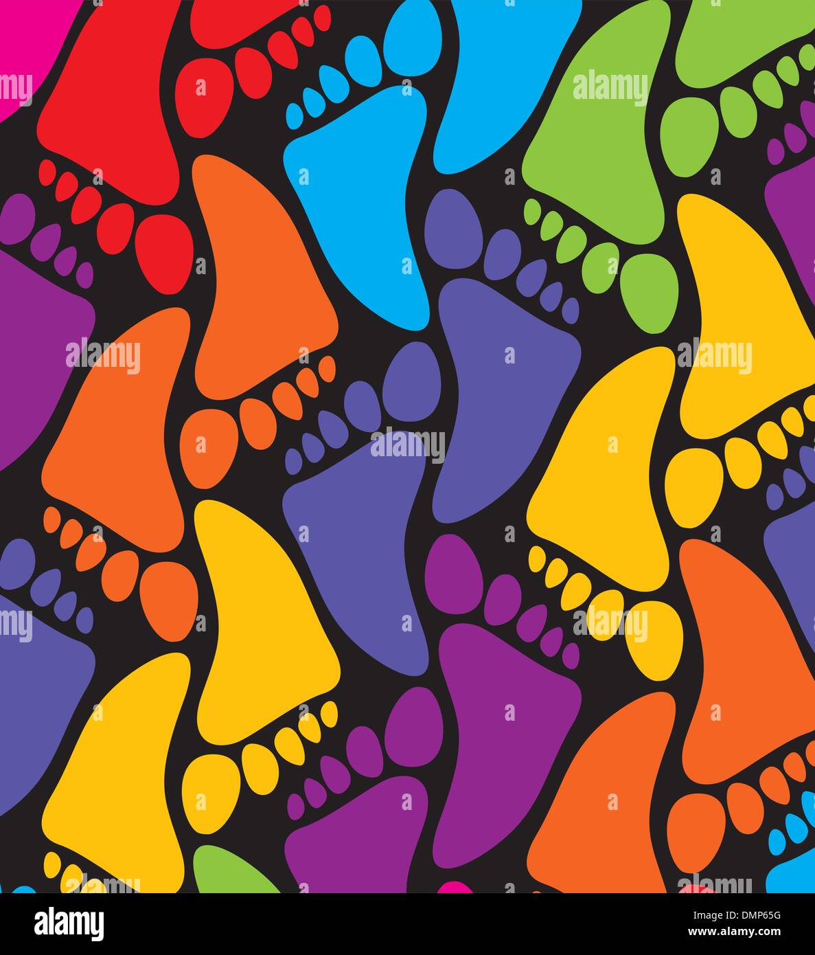 vector colorful feet background Stock Vector Image & Art - Alamy