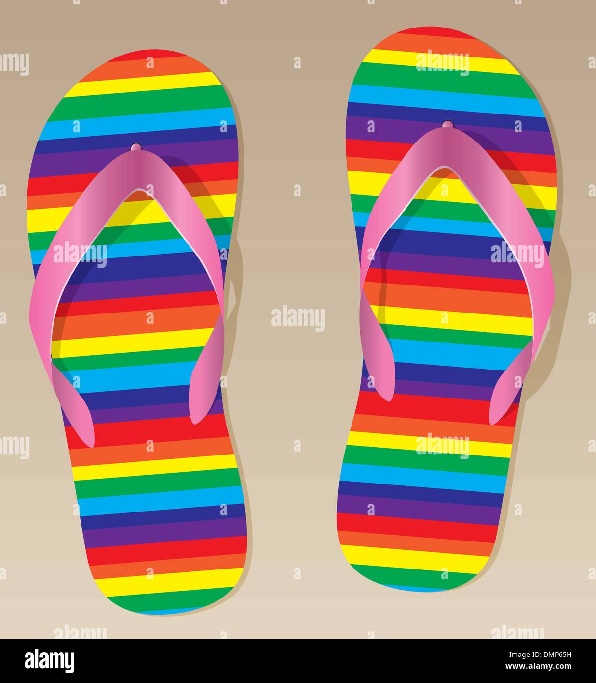 vector flip flops Stock Vector Image & Art - Alamy