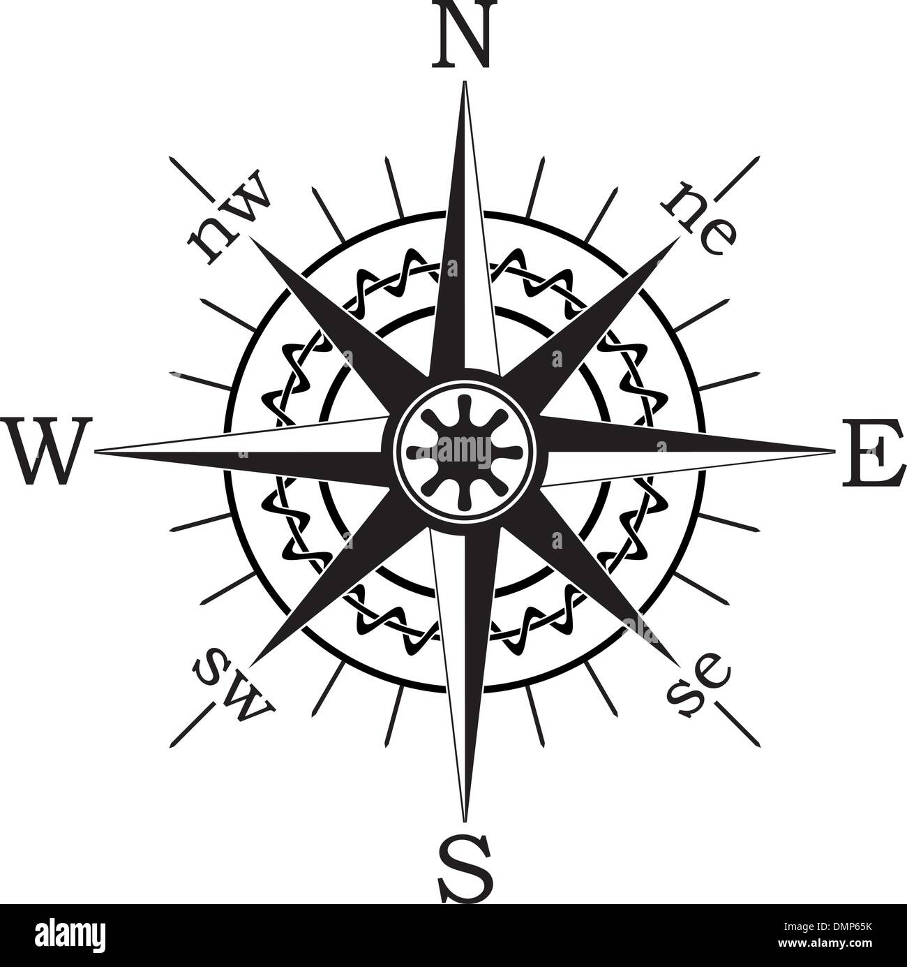 vector compass Stock Vector Image & Art - Alamy