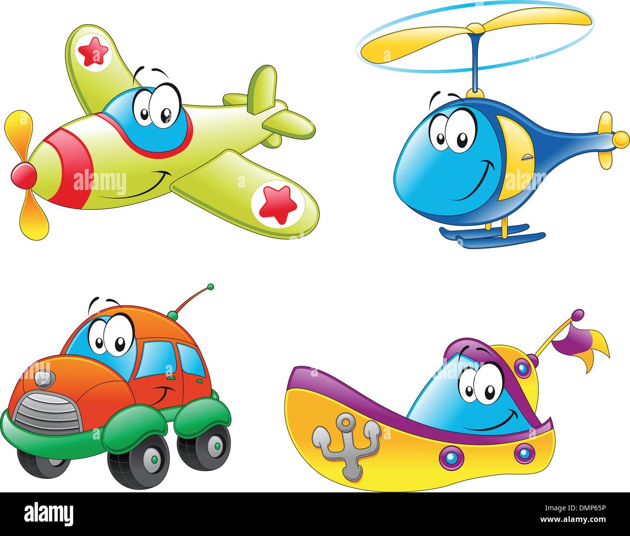 Group of vehicles Stock Vector Images - Alamy
