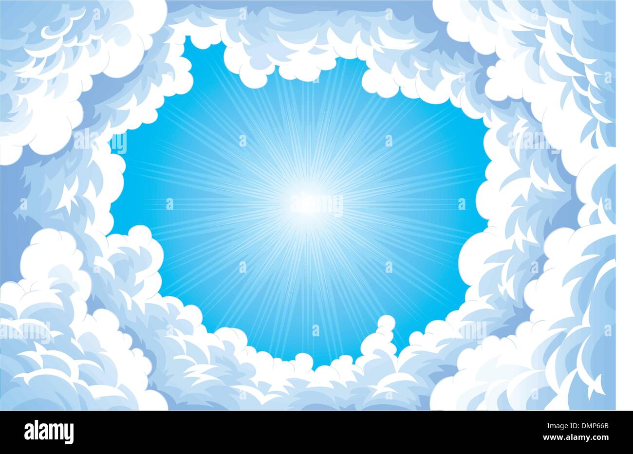 Soft blue sky clouds Stock Vector Images - Alamy