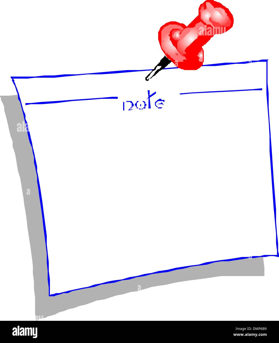 Pin and paper Stock Vector Image & Art - Alamy