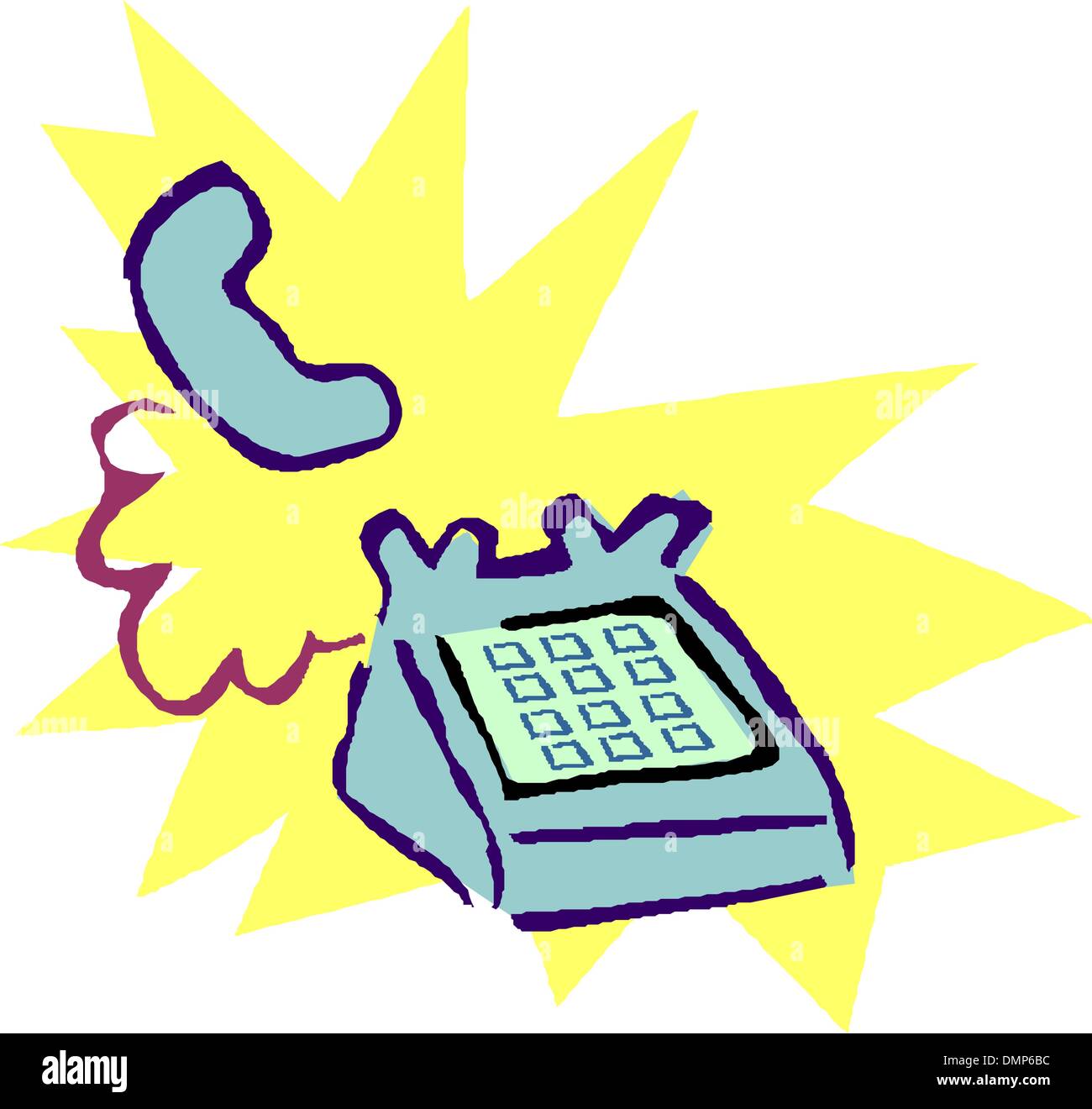 Phoning and working Stock Vector Images - Alamy
