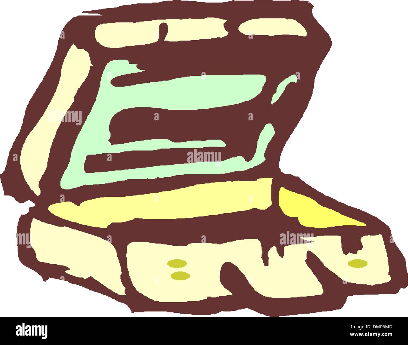 Opened suitcase Stock Vector Image & Art - Alamy