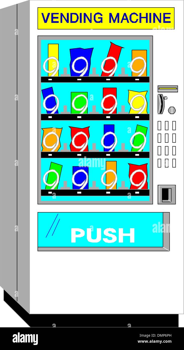 Vending coffee machine vector Stock Vector Images - Alamy