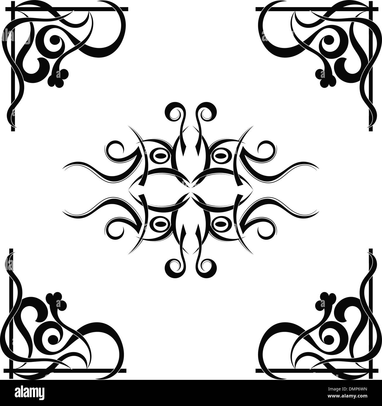 Abstract Scroll Tribal Sign Stock Photos & Abstract Scroll Tribal Sign ...