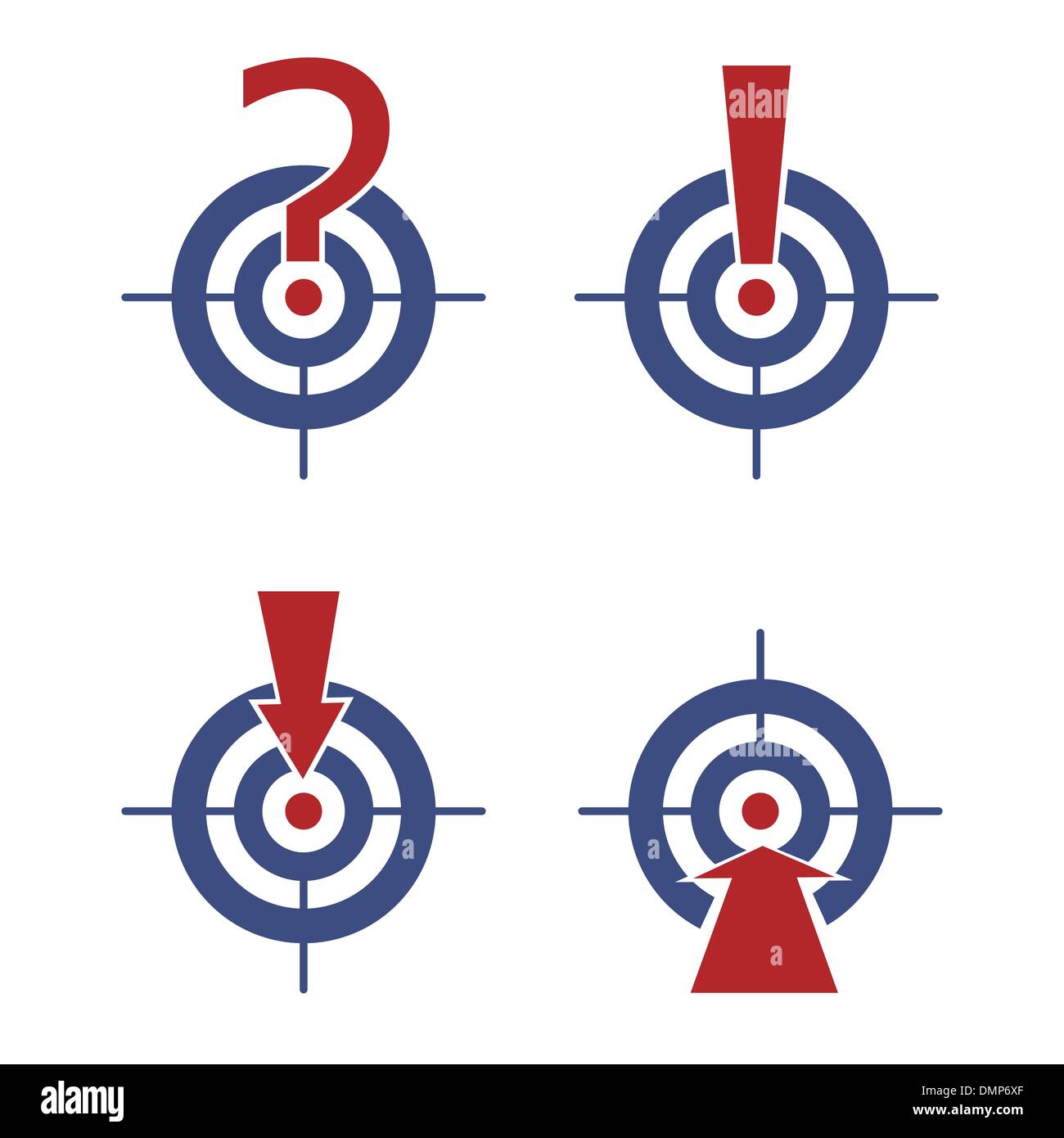 target with marks and arrows Stock Vector Image & Art - Alamy