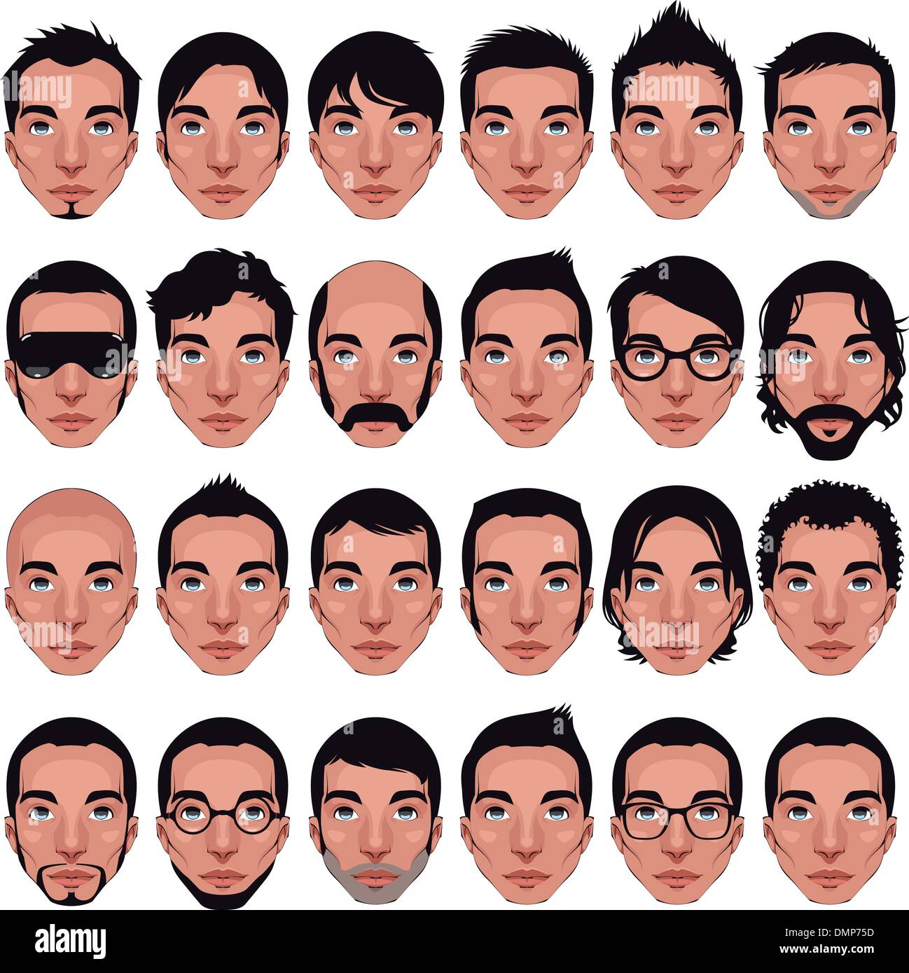 Avatar, men's portraits Stock Vector Image & Art - Alamy