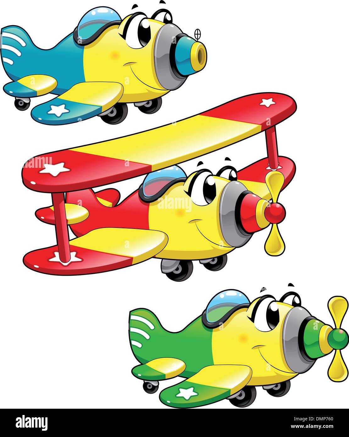 Cartoon aircraft Stock Vector Images - Alamy