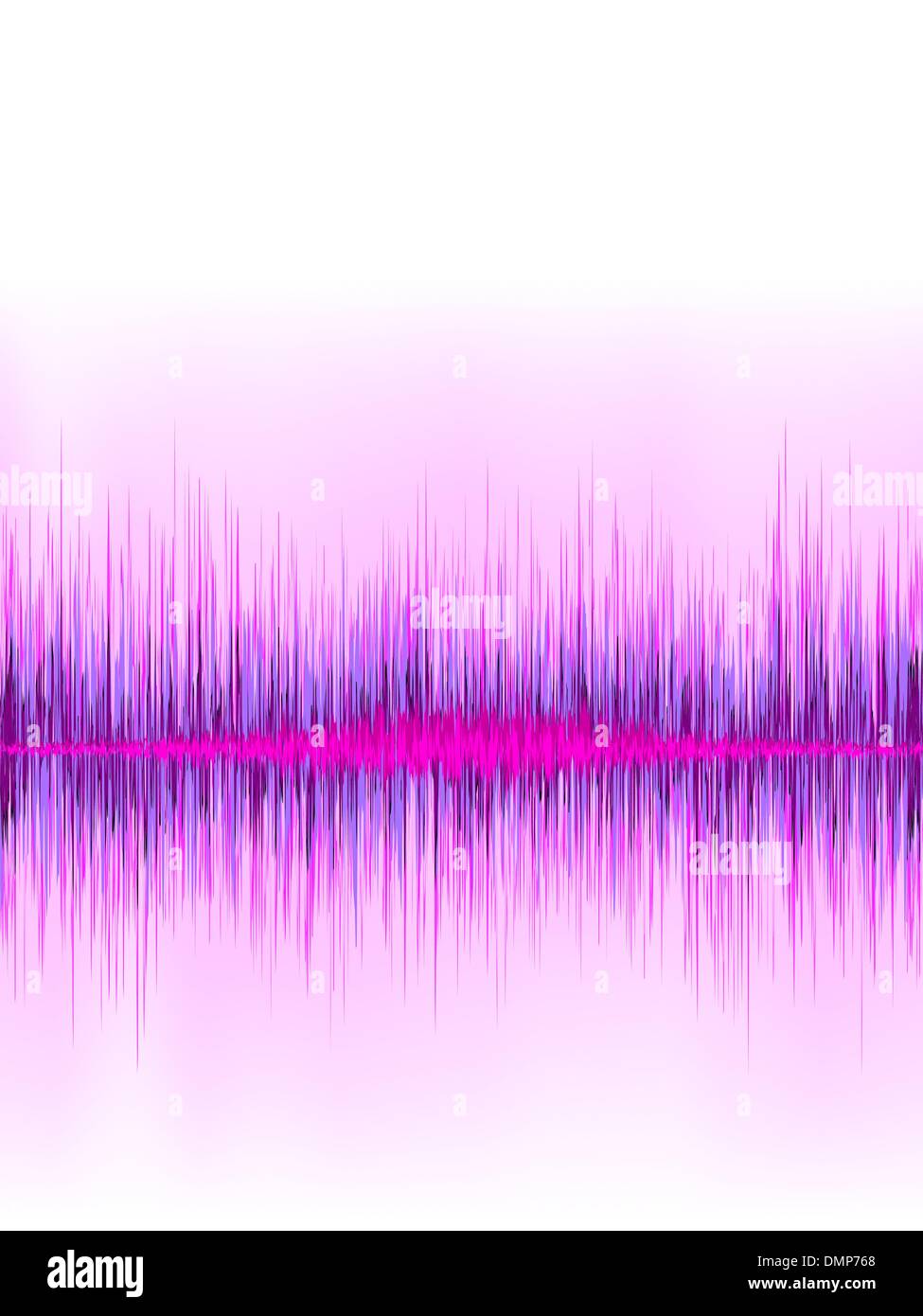 Pink sound wave on white background. + EPS8 Stock Vector Image & Art ...