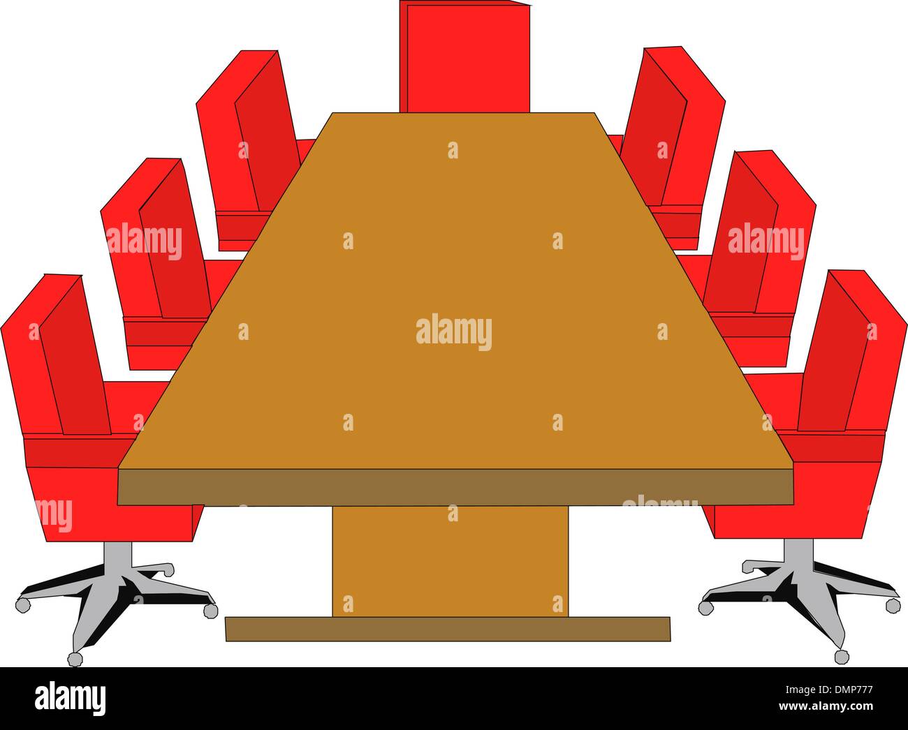 Desk group office Stock Vector Images - Alamy
