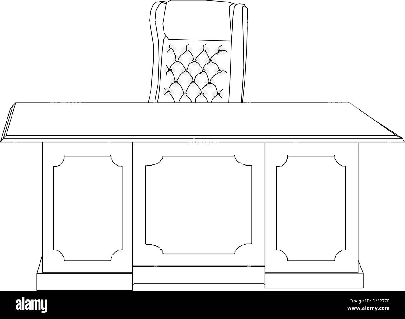 Office desk Stock Vector Image & Art - Alamy