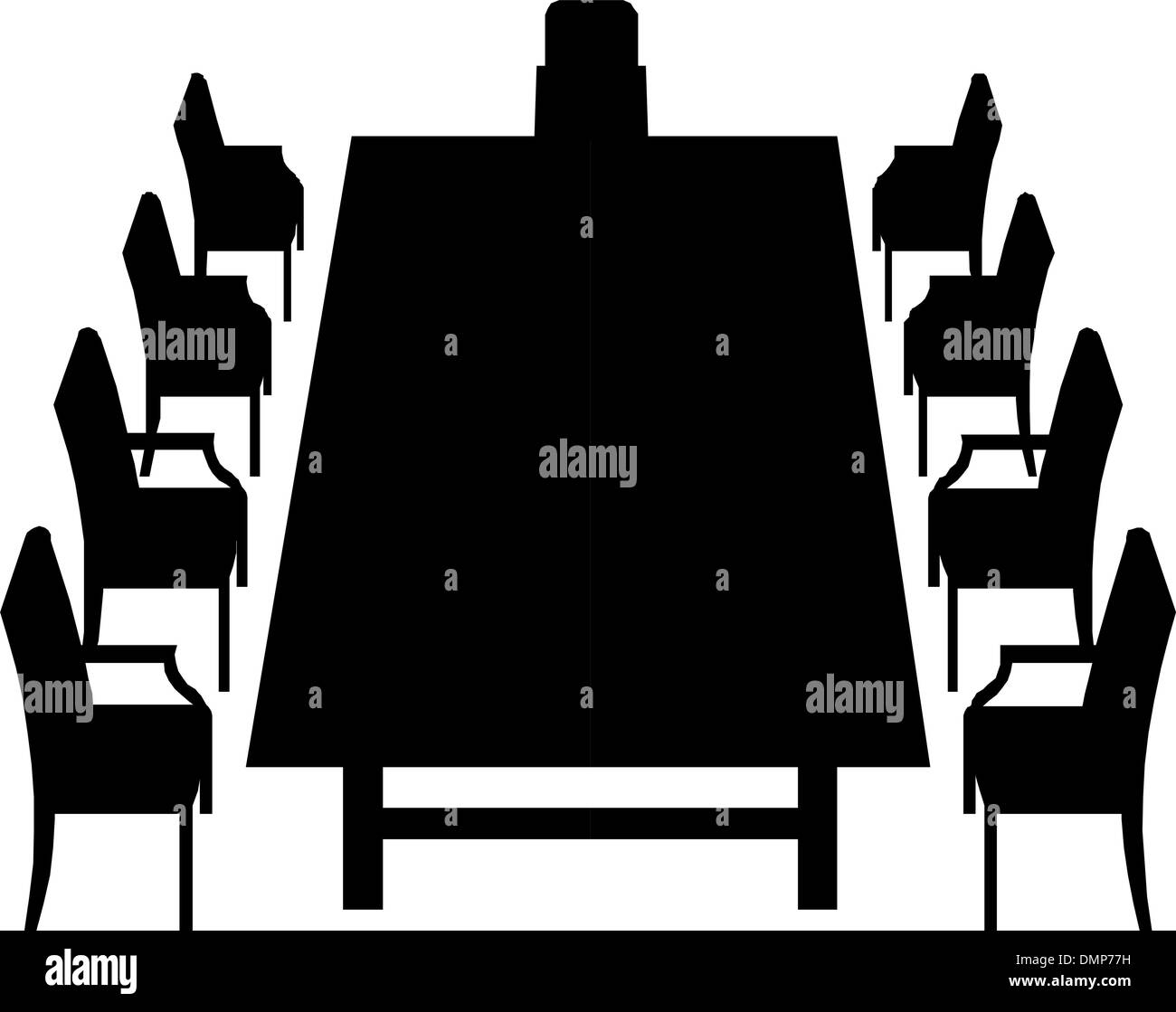 Desk group office Stock Vector Images - Alamy