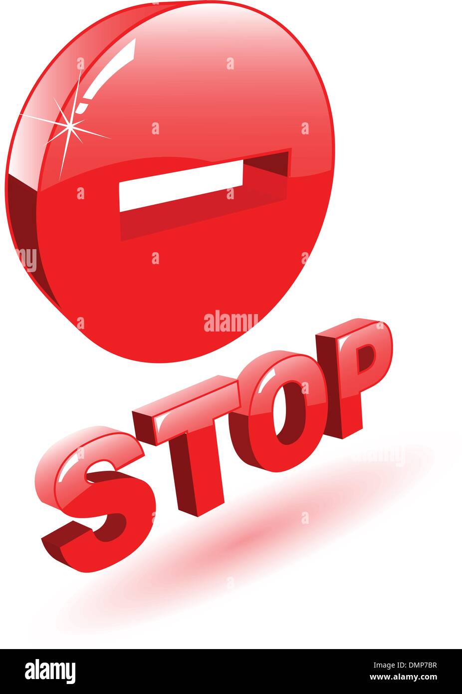 Stop 3d Stock Vector Images - Alamy