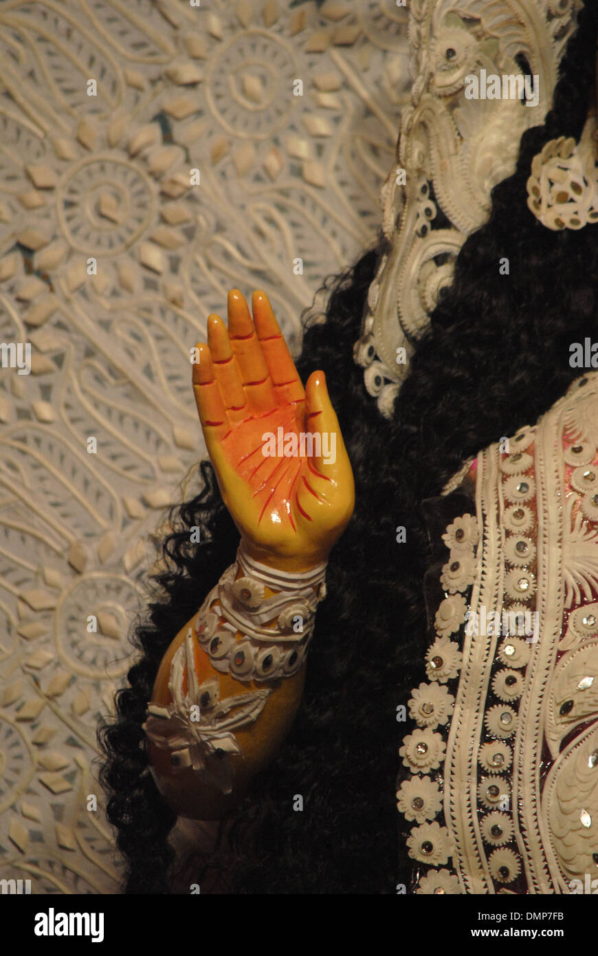 goddess Durga, Indian deity during Durga Puja at New Delhi Stock Photo ...