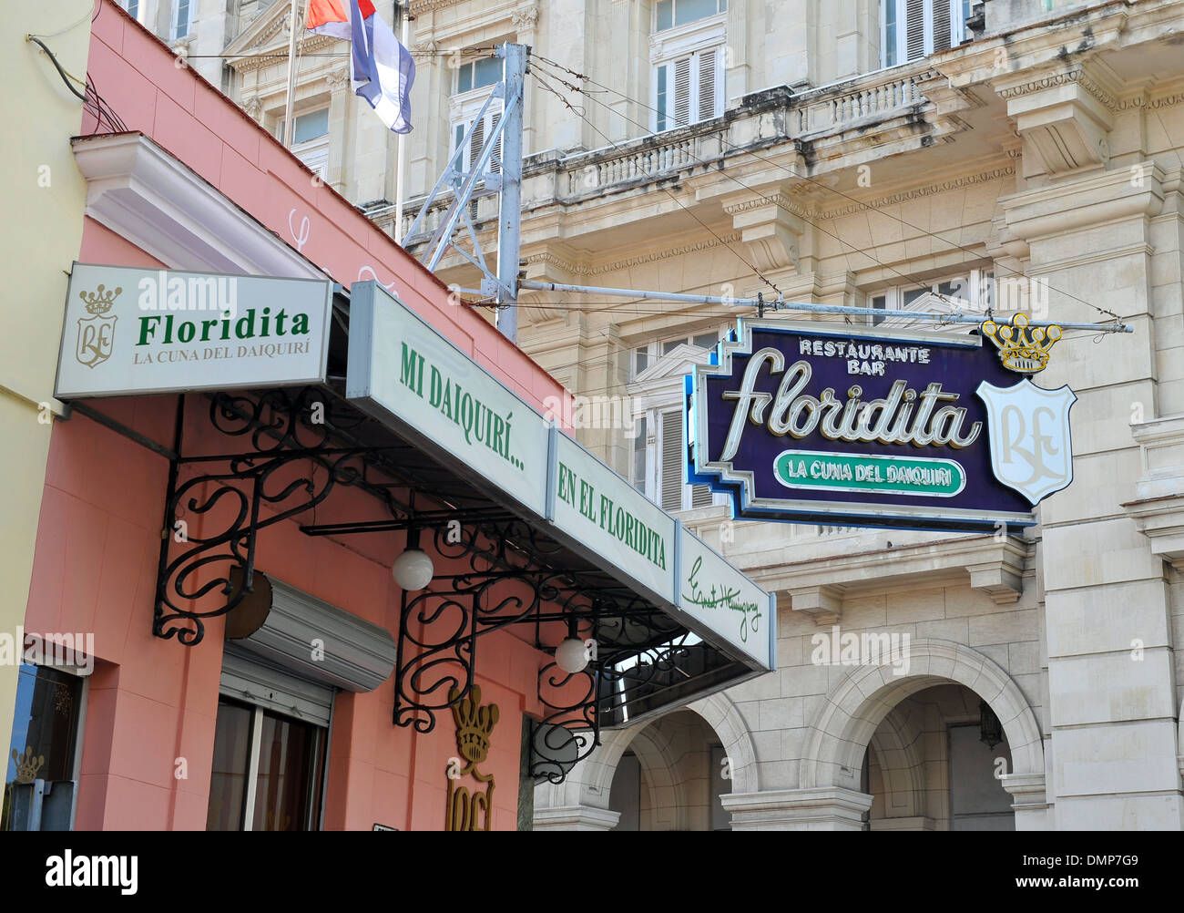 El Floridita, bar and restaurant frequented by Ernest Hemingway in ...